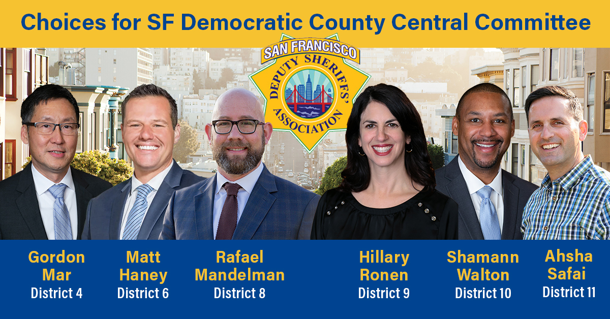 SF Democratic County Central Committee - San Francisco Deputy Sheriffs ...