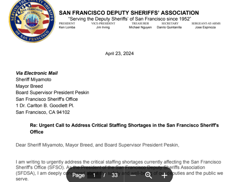 Demanding Action: San Francisco Deputy Sheriffs Association Calls for ...